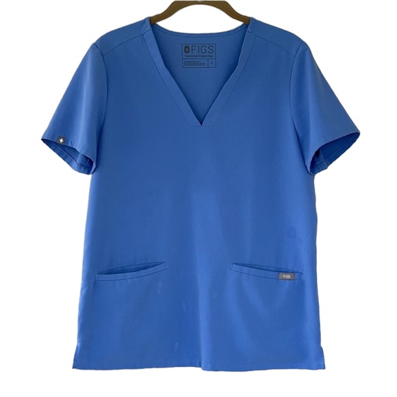 Figs | Tops | Figs Technical Collection Casma Blue Scrubs Top | Poshmark